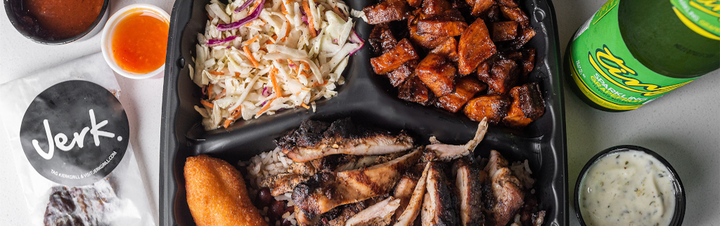 Jerk. Jamaican Barbecue - Smoked Jerk. Brisket Combo